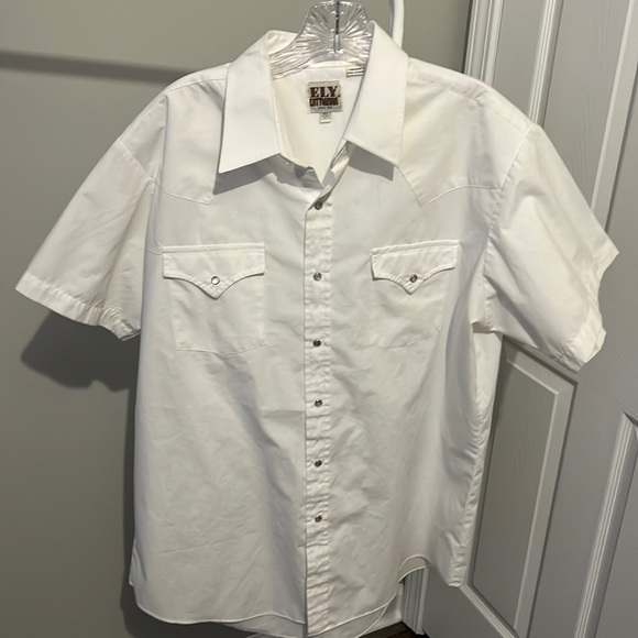 Ely Cattleman | Shirts | Ely Cattleman Mens L Short Sleeve Snap Western ...